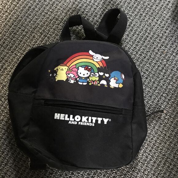 Hello Kitty | Bags | Hello Kitty Midsize Black Backpack Disc Golf Bag ...